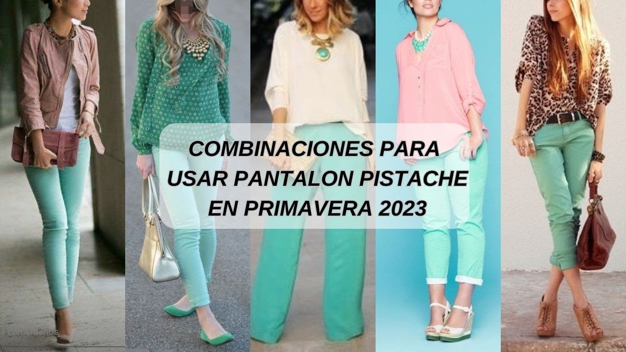 Consejos para combinar un pantalón verde pistacho en tu look femenino